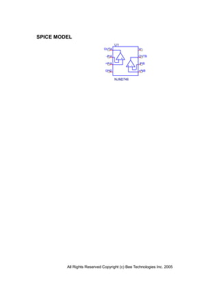 SPICE MODEL of NJM2746 in SPICE PARK | PDF