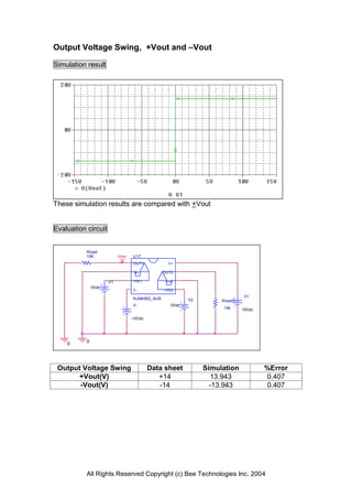 SPICE MODEL of NJM4562M in SPICE PARK | PDF