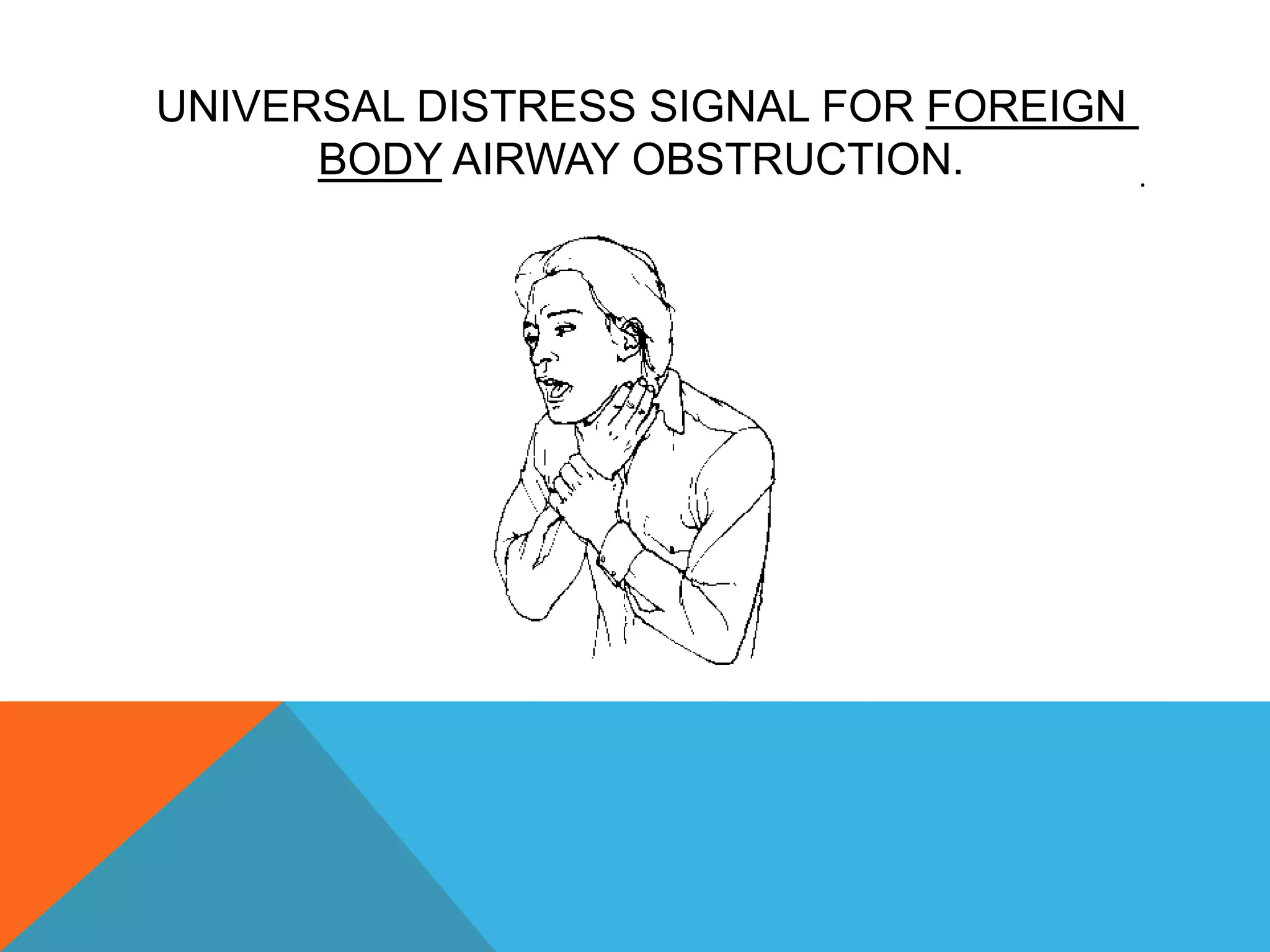 Airway obstruction with foreign bodies treatment in dental office | PPTX