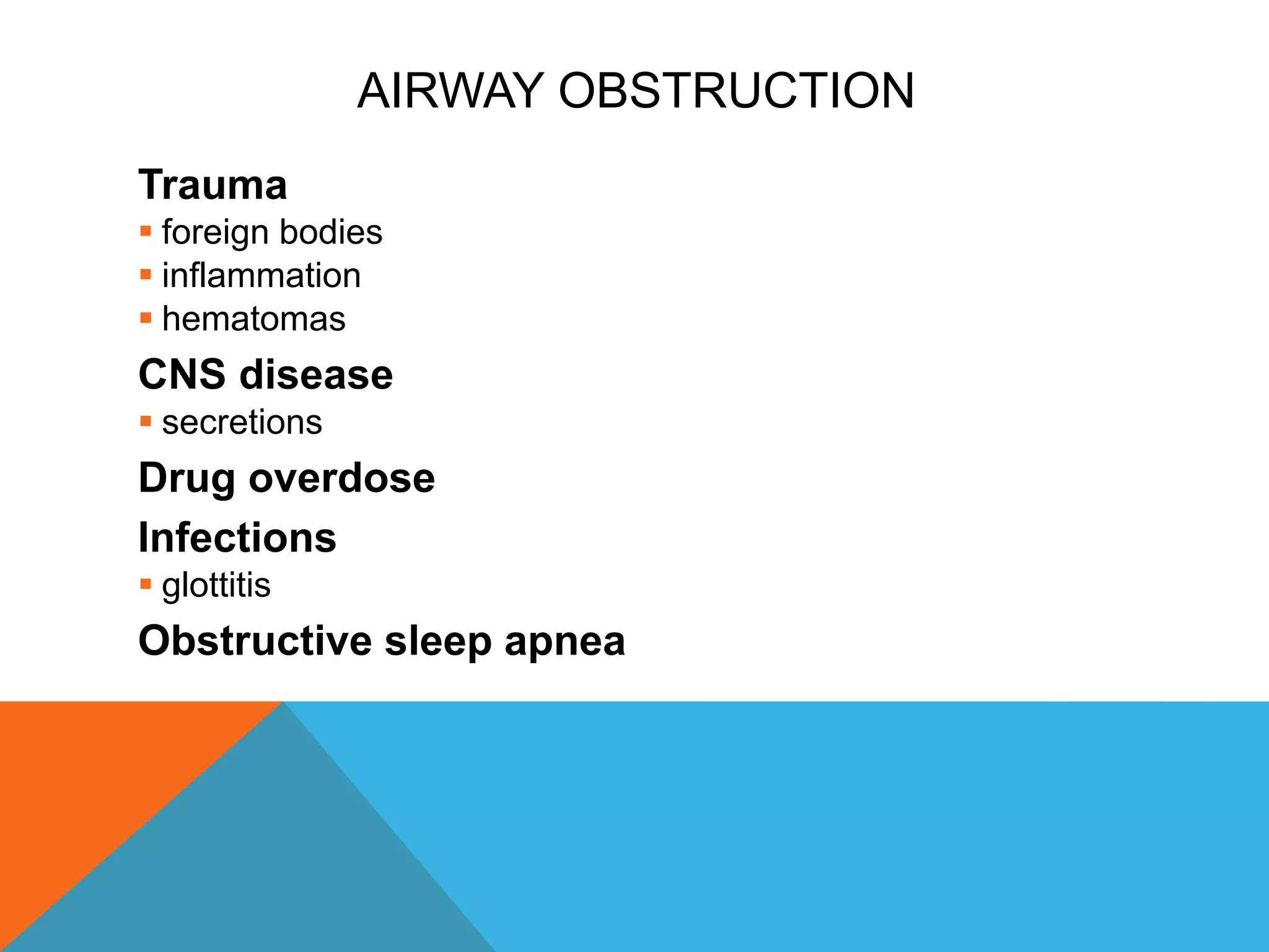 Airway obstruction with foreign bodies treatment in dental office | PPTX