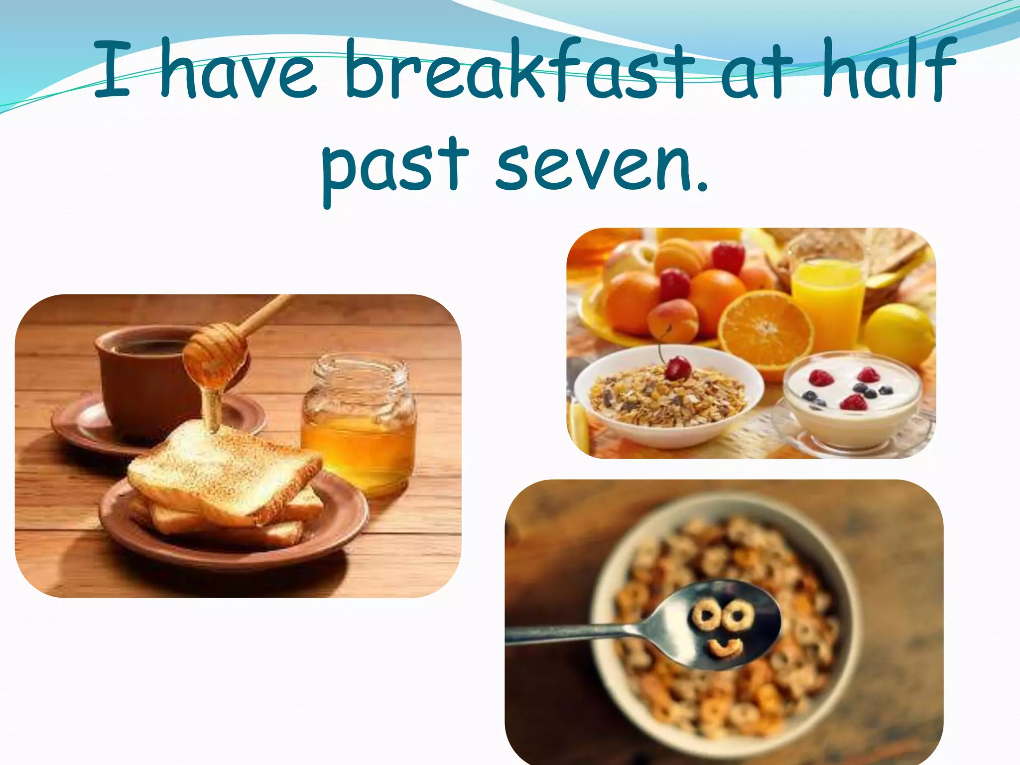 My daily routine | PPTX | Dining Out | Food & Drink