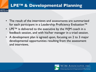 WJM Leadership Development | PPT
