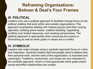 NJohnson-FourFrameModel-ReframingOrganizations-Adapted (1).pptx
