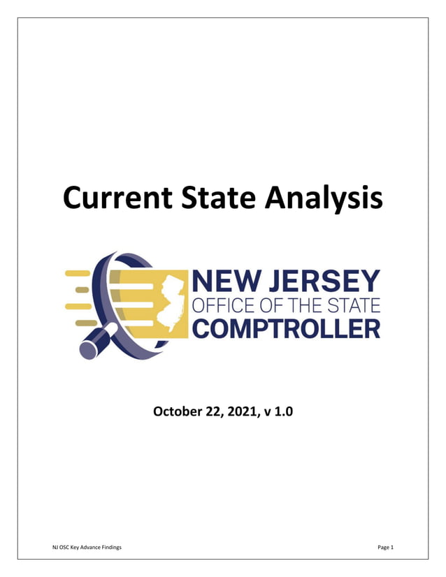 Current State Analysis | PDF