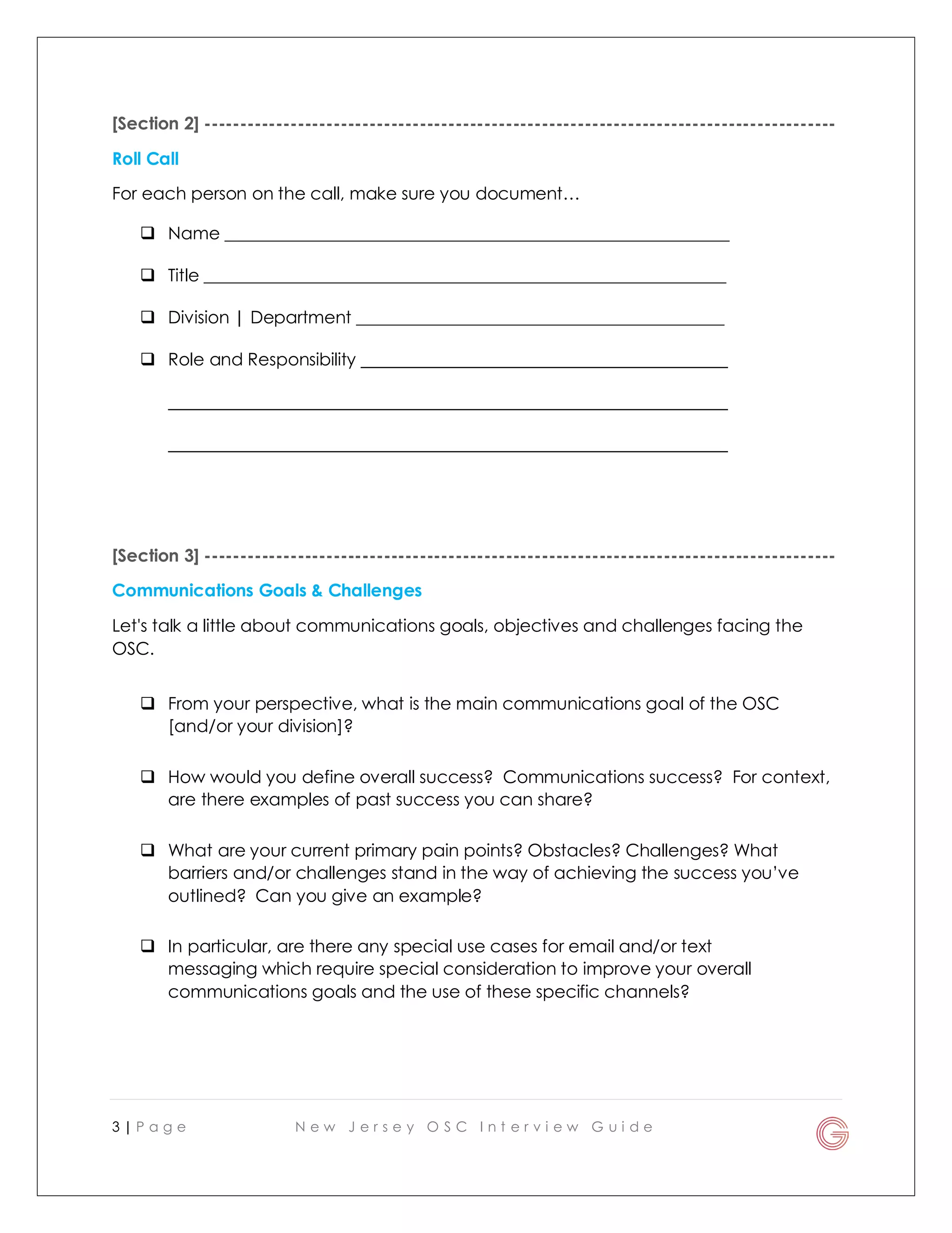 Interview Guide | PDF