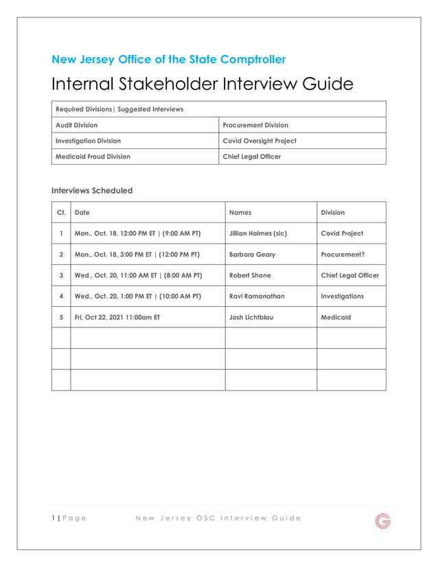 Interview Guide | PDF