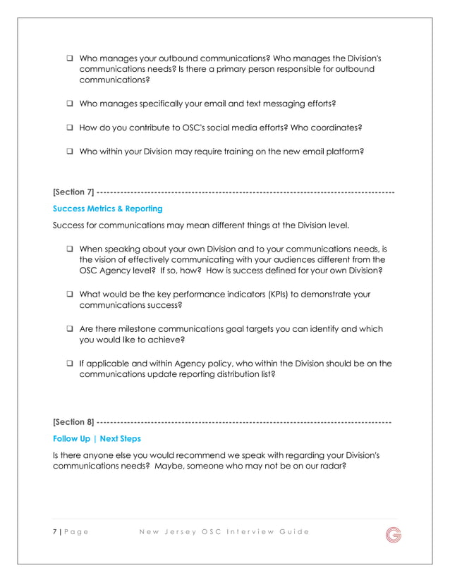 Interview Guide | PDF