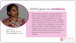 'Not Just a Piece of Cloth' by Goonj | PPTX