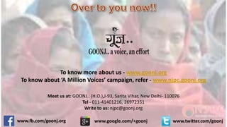 'Not Just a Piece of Cloth' by Goonj | PPTX