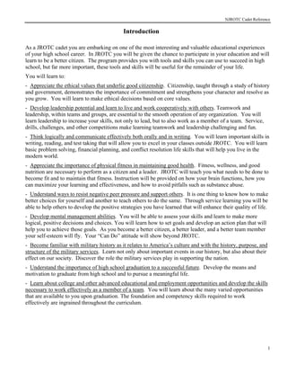 NJROTC Cadet Reference Manual | PDF
