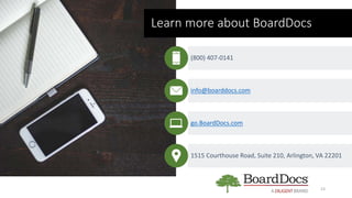 Managing School District Policy Documents with BoardDocs | PDF