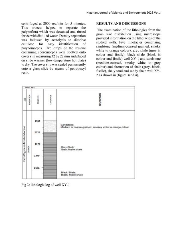 paleoenvironmental reconstruction of the cental swamp depobelt niger ...