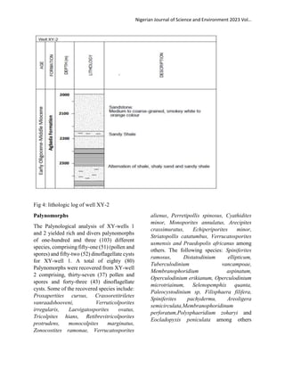 paleoenvironmental reconstruction of the cental swamp depobelt niger ...