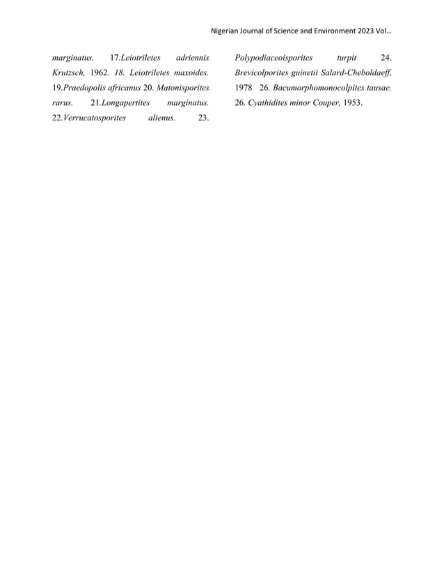 paleoenvironmental reconstruction of the cental swamp depobelt niger ...