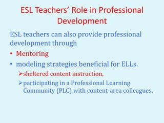 Changing Role of the ESL Teacher | PPT