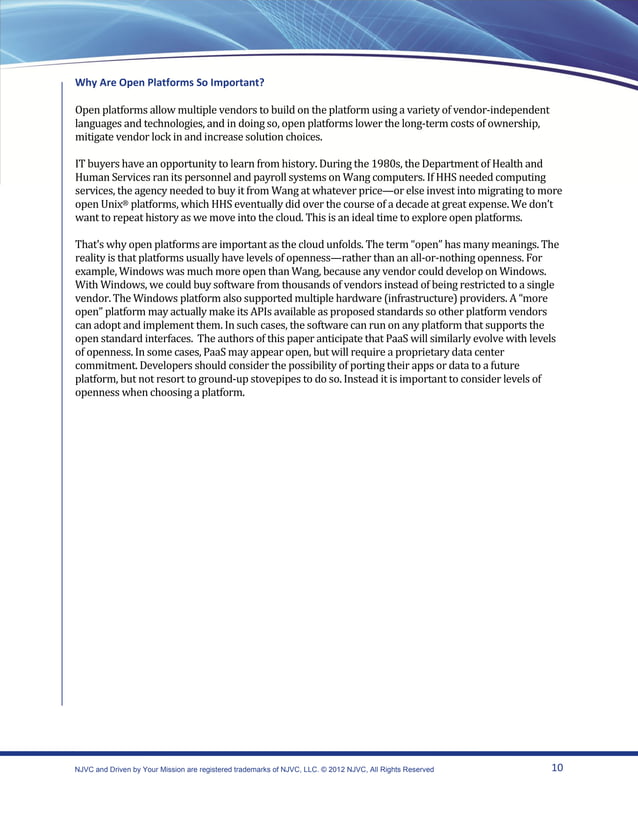 NJVC-Virtual Global PaaS white paper | PDF