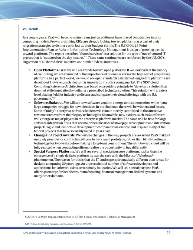 NJVC-Virtual Global PaaS white paper | PDF