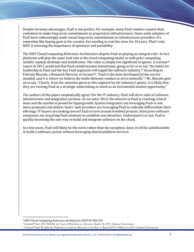 NJVC-Virtual Global PaaS white paper | PDF