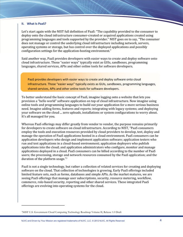 NJVC-Virtual Global PaaS white paper | PDF