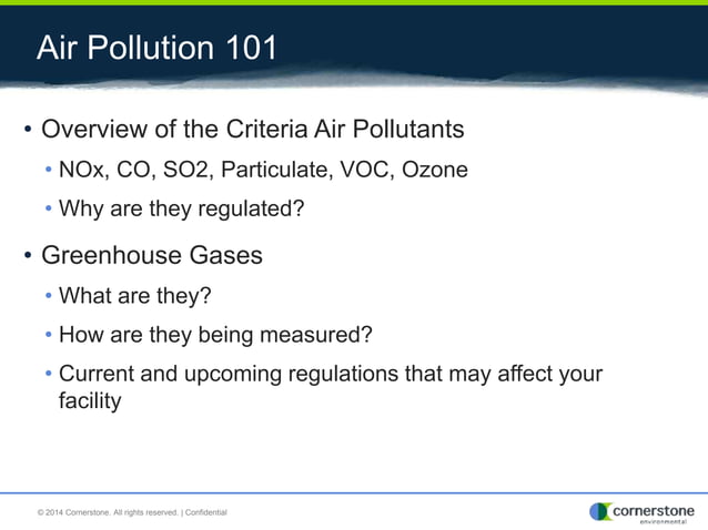 NJWEA 2014: Air Pollution 101 | PPTX