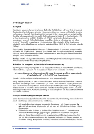 Risk study of vibrations in buses, report Gothenburg_2 | PDF