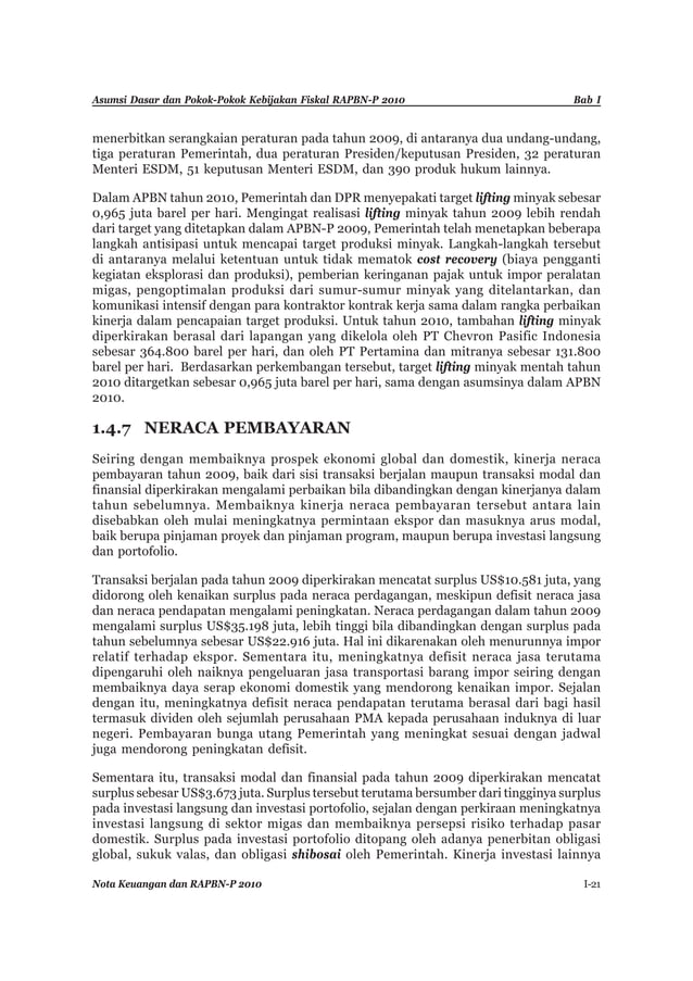 Nota Keuangan dan Rancangan Anggaran Pendapatan dan Belanja Negara ...