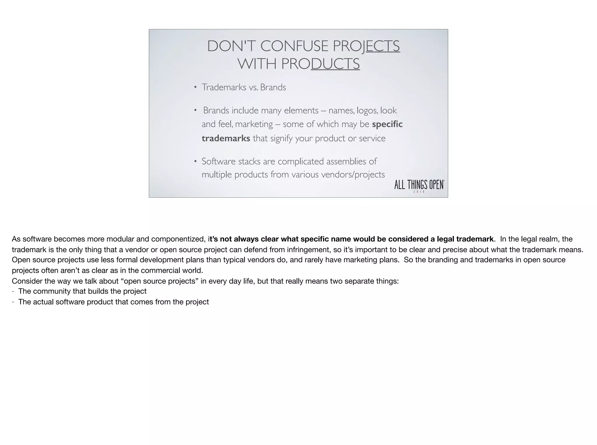 Practical Trademark Law for FOSS Projects | PPT