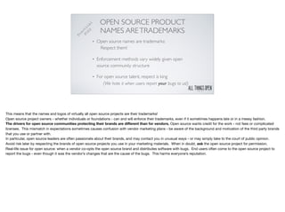 Practical Trademark Law for FOSS Projects | PDF