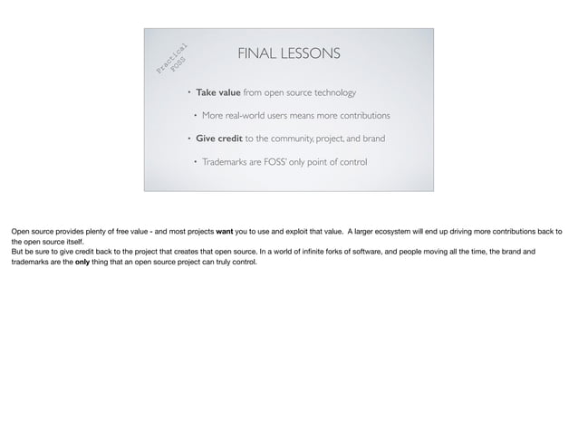 Practical Trademark Law for FOSS Projects | PPT
