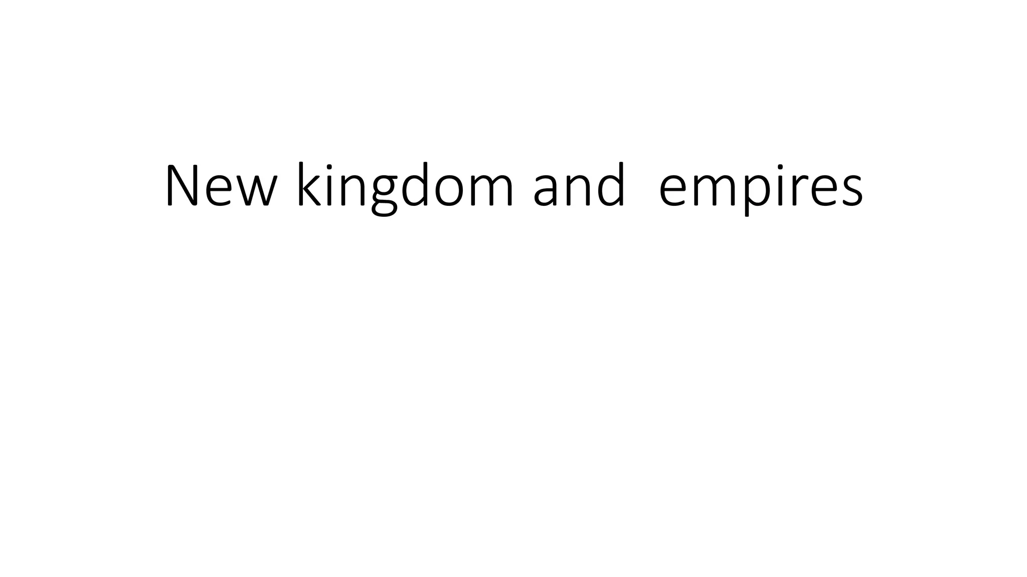 New kingdom | PPTX