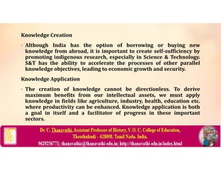 National Knowledge Commission 2005 Dr.C.Thanavathi | PDF