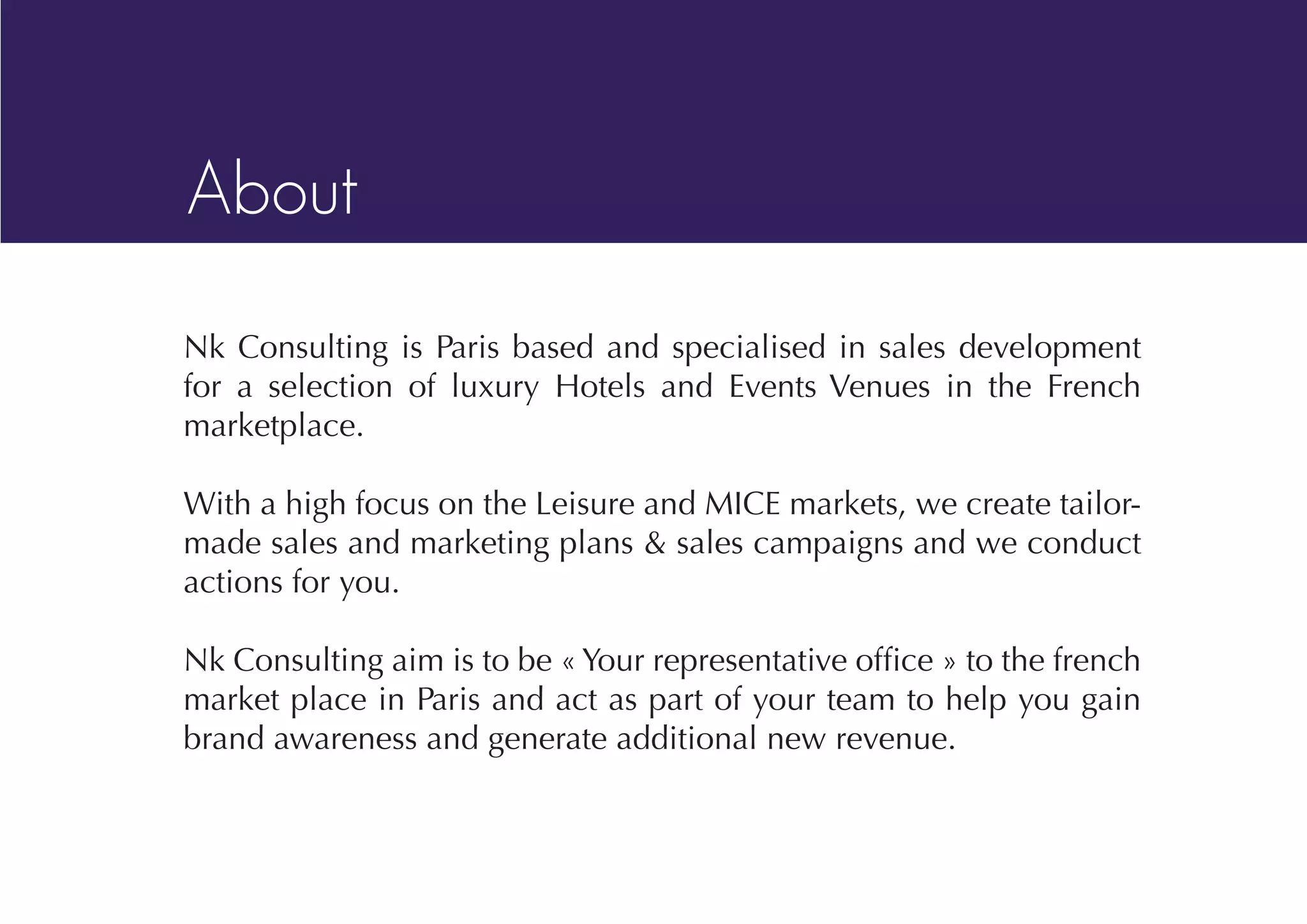 Nk consulting paris engl | PDF | Management Consulting Industry ...