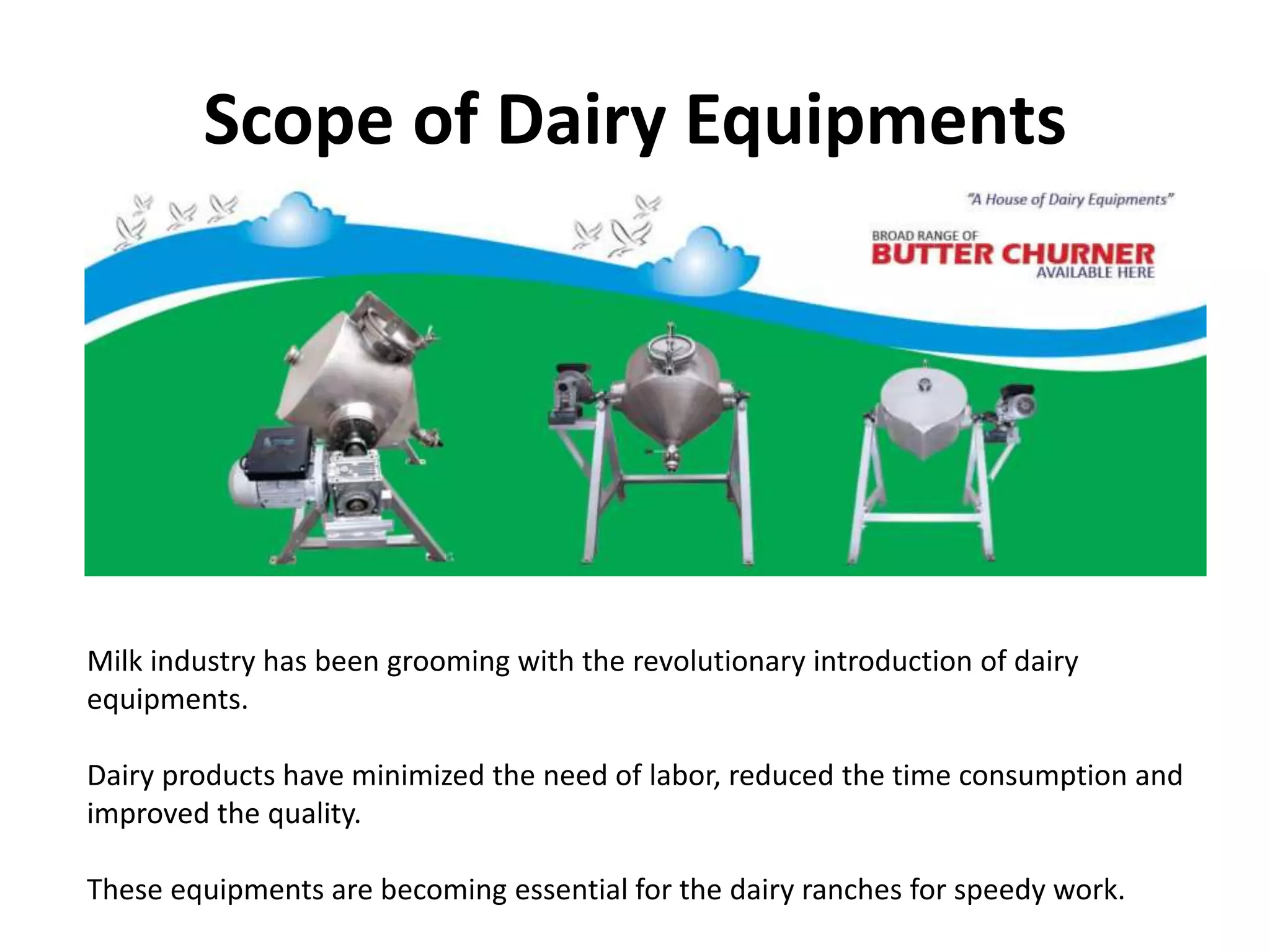 Nk Dairy Equipments And Their Working | PPTX