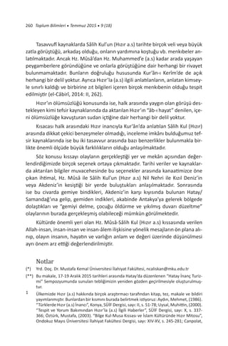 HZ. MUSA VE SALİH KUL | PDF