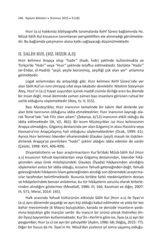 HZ. MUSA VE SALİH KUL | PDF