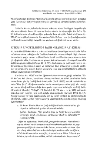HZ. MUSA VE SALİH KUL | PDF