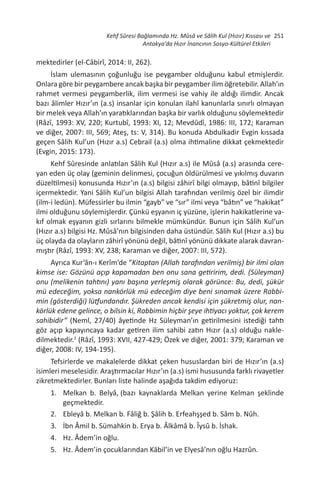 HZ. MUSA VE SALİH KUL | PDF