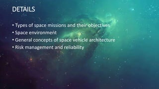 Space Missions Design and Operations | PPTX