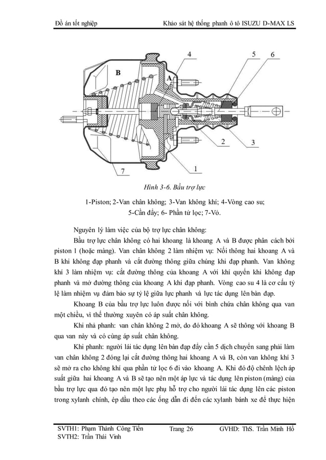 Đồ Án Khảo Sát Hệ Thống Phanh Ô Tô Isuzu D-Max Ls.docx