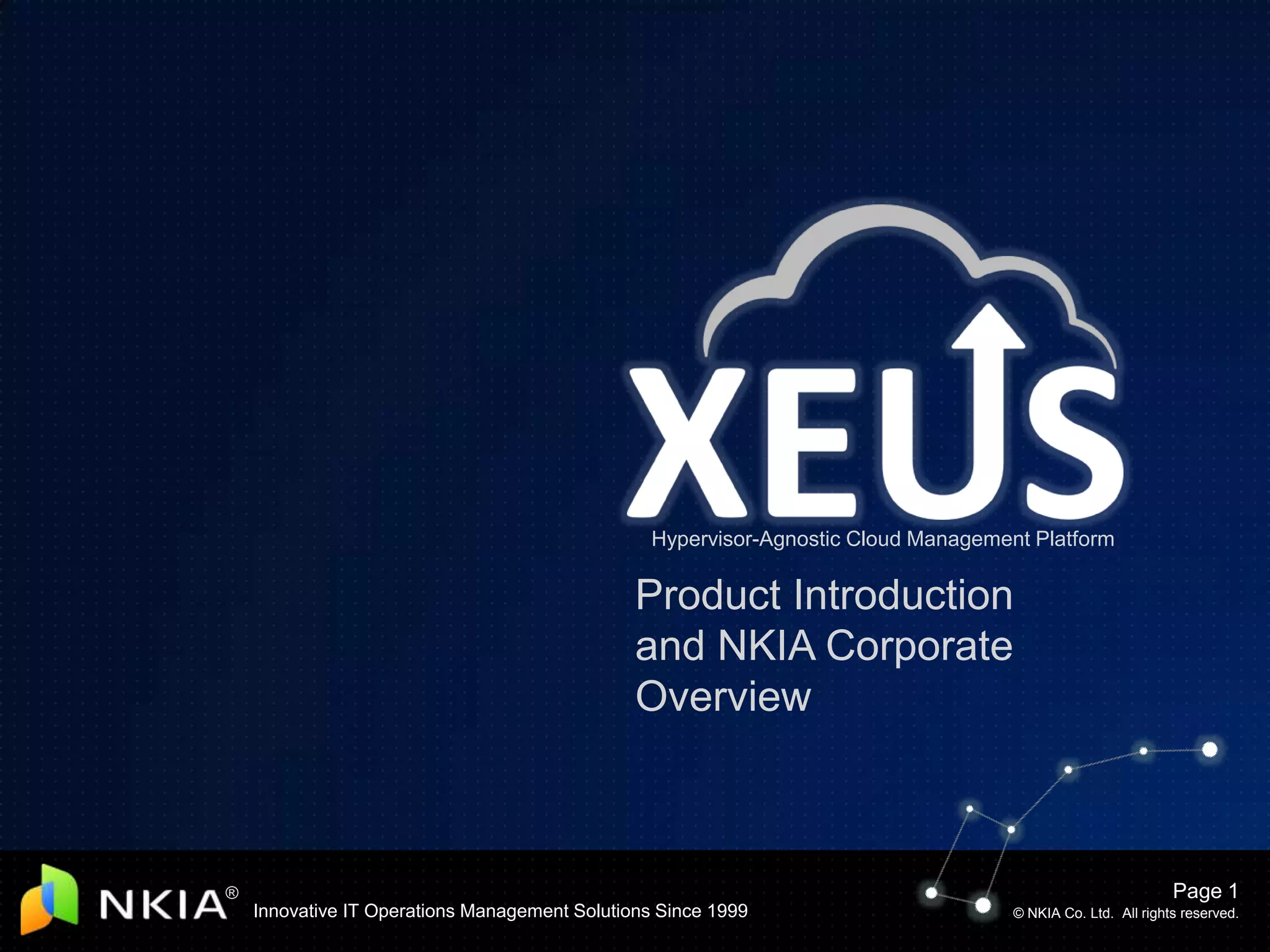 POLESTAR XEUS, Hypervisor-agnostic Cloud Management Platform from NKIA | PPTX