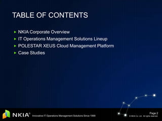 POLESTAR XEUS, Hypervisor-agnostic Cloud Management Platform from NKIA | PPTX