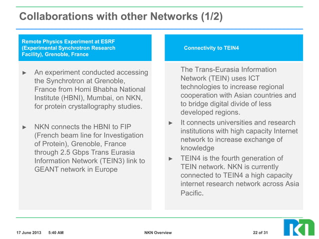National Knowledge Network | PPTX | Computer Networking | Computing