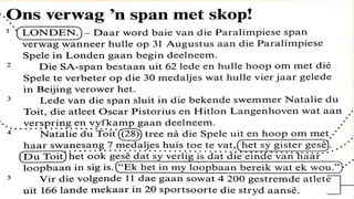 n Koerantberig.pptx vir Afrikaans Graad 5 - 7 | PPTX