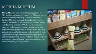 TOURISM ATTRACTIONS IN LESOTHO BY: NKOLE | PPTX