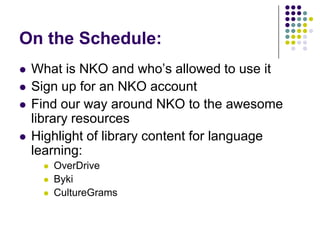 NKO+presentation+ +06.14.11 | Technology & Computing