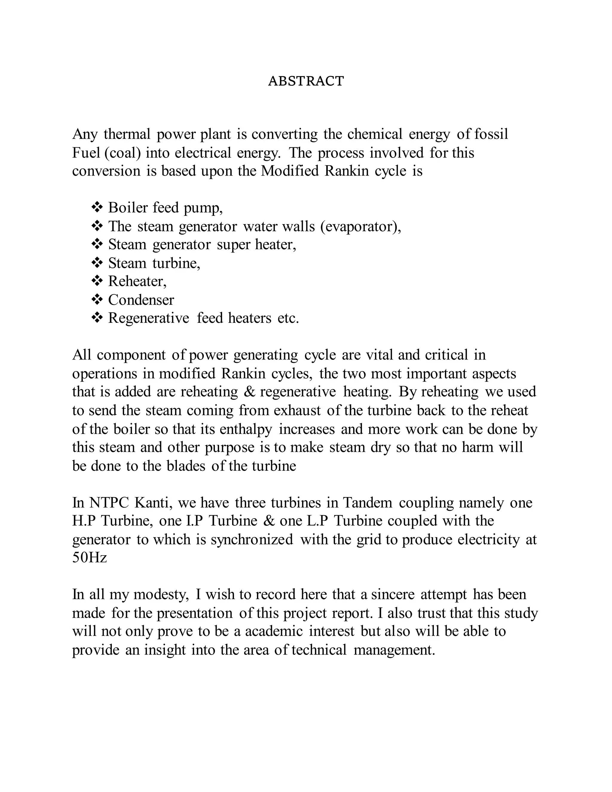 Kanti Thermal Power Station | DOCX