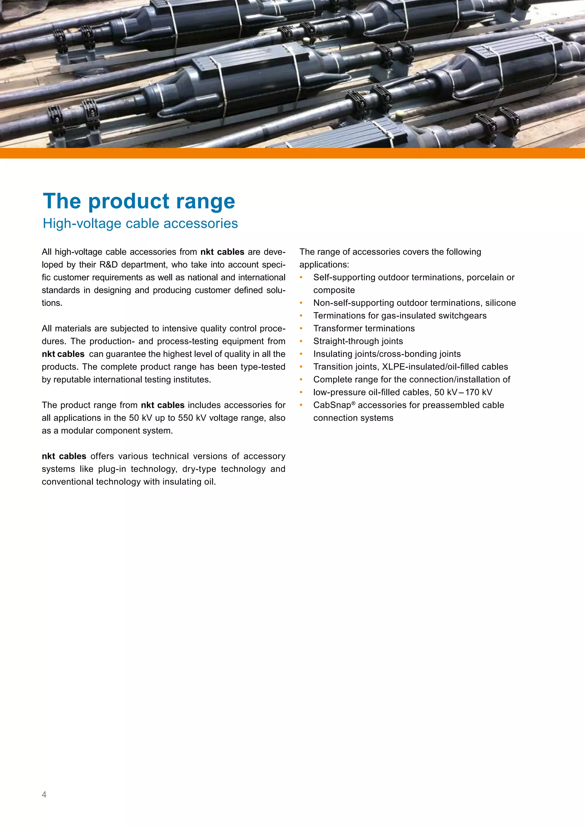 NKT High Voltage Cable Joints & Terminations 72kV-245kV | PDF