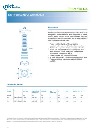 NKT High Voltage Cable Joints & Terminations 72kV-245kV | PDF