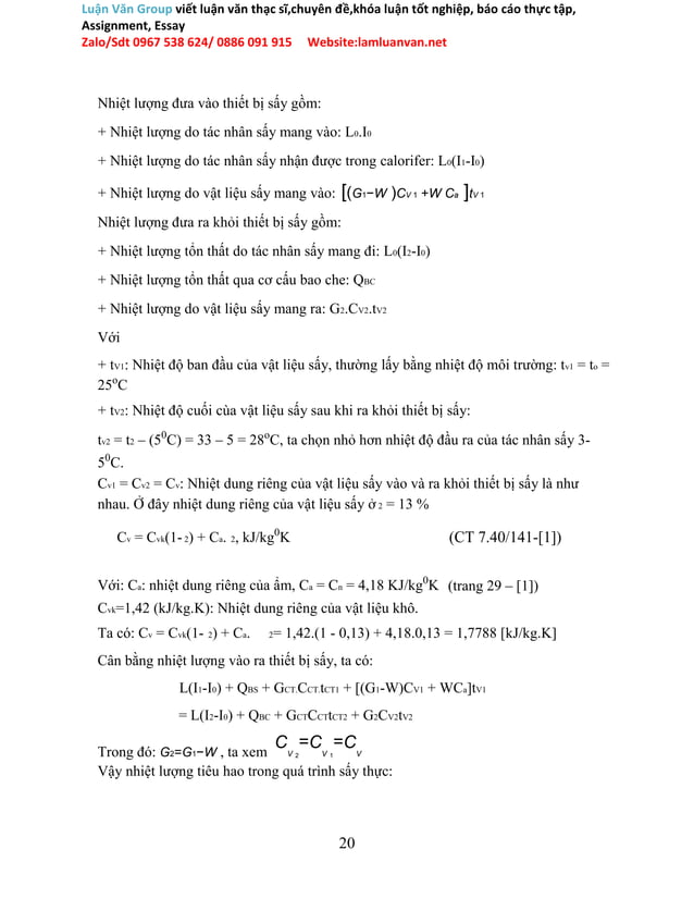 Đồ án Kỹ thuật thực phẩm Tính toán thiết kế thiết bị sấy thùng quay sấy đậu xanh 3 tấn nguyên ...