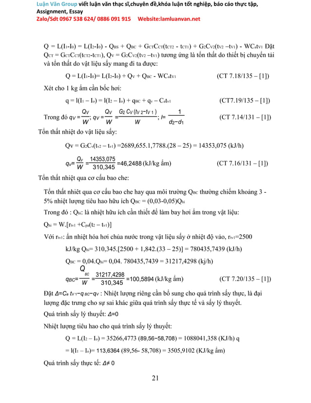 Đồ án Kỹ thuật thực phẩm Tính toán thiết kế thiết bị sấy thùng quay sấy đậu xanh 3 tấn nguyên ...
